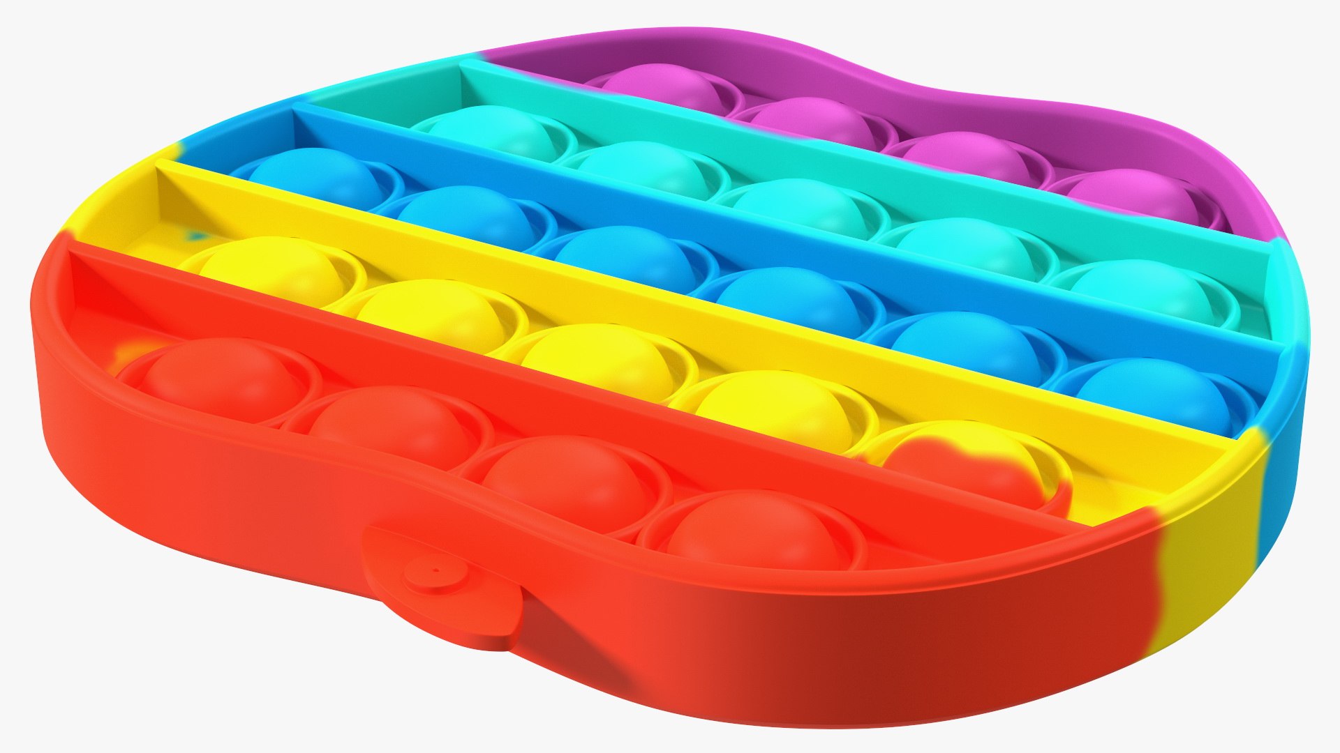 3D Rainbow Apple Pop It Toy - TurboSquid 1778806