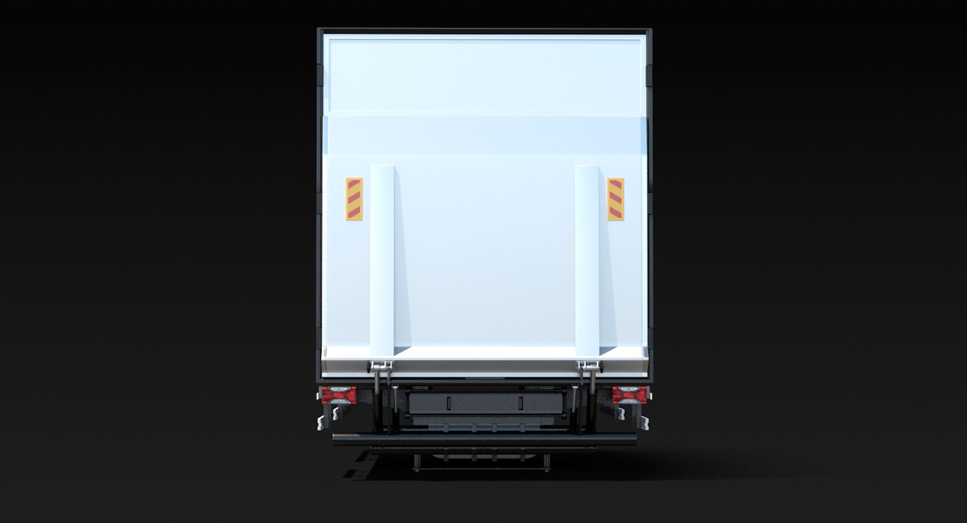 3D Tail Lift Van Box Model - TurboSquid 1201250