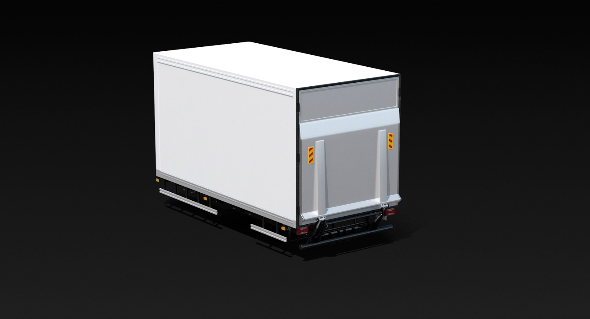 3D Tail Lift Van Box Model - TurboSquid 1201250
