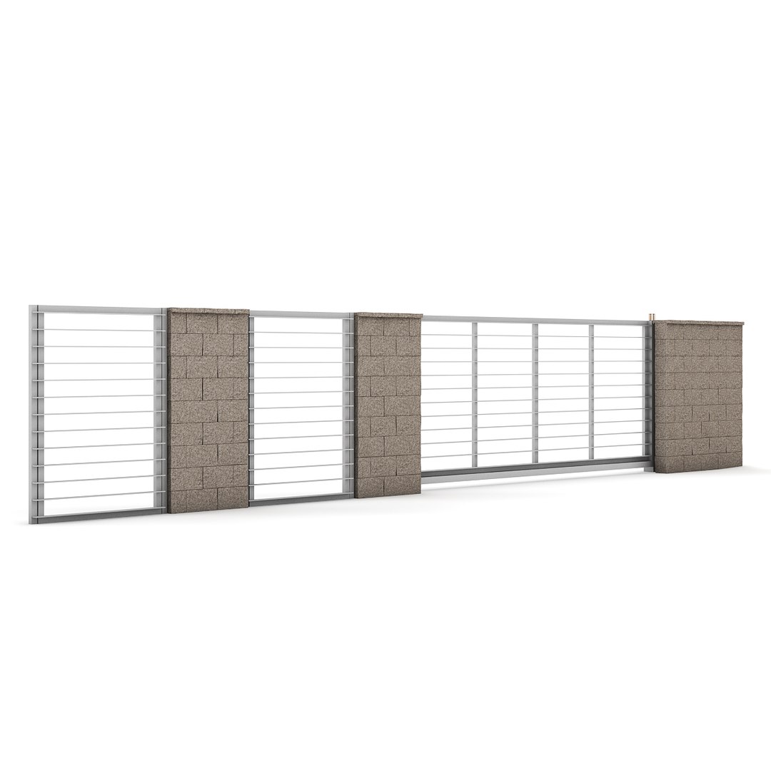 3d Volume 36 Fences Model