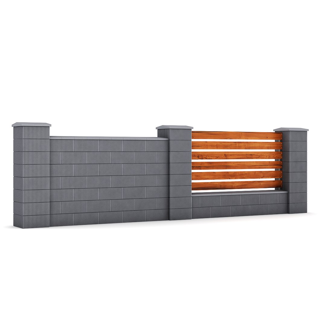 3d Volume 36 Fences Model