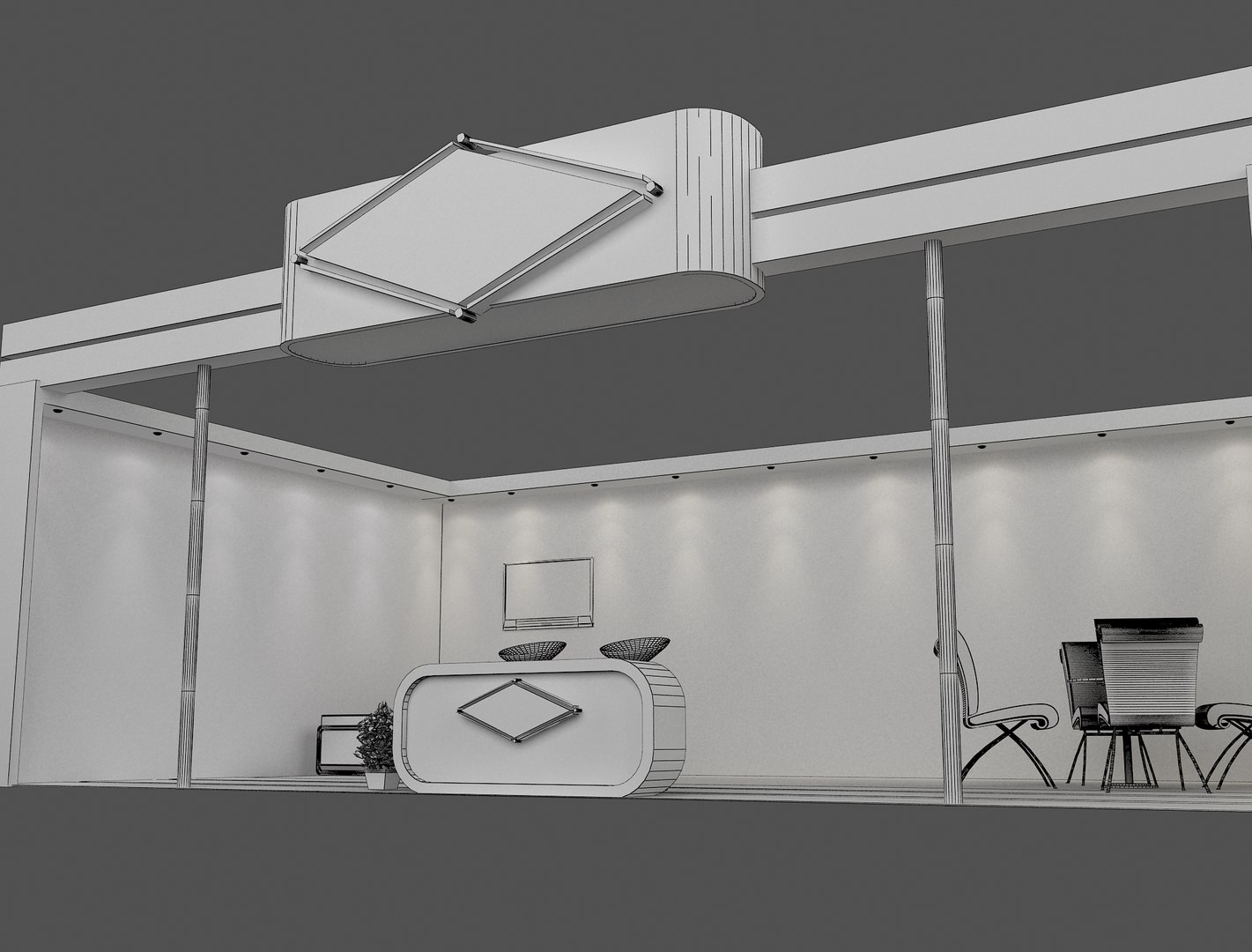 3D Stand Exhibition Booth Model - TurboSquid 1700065