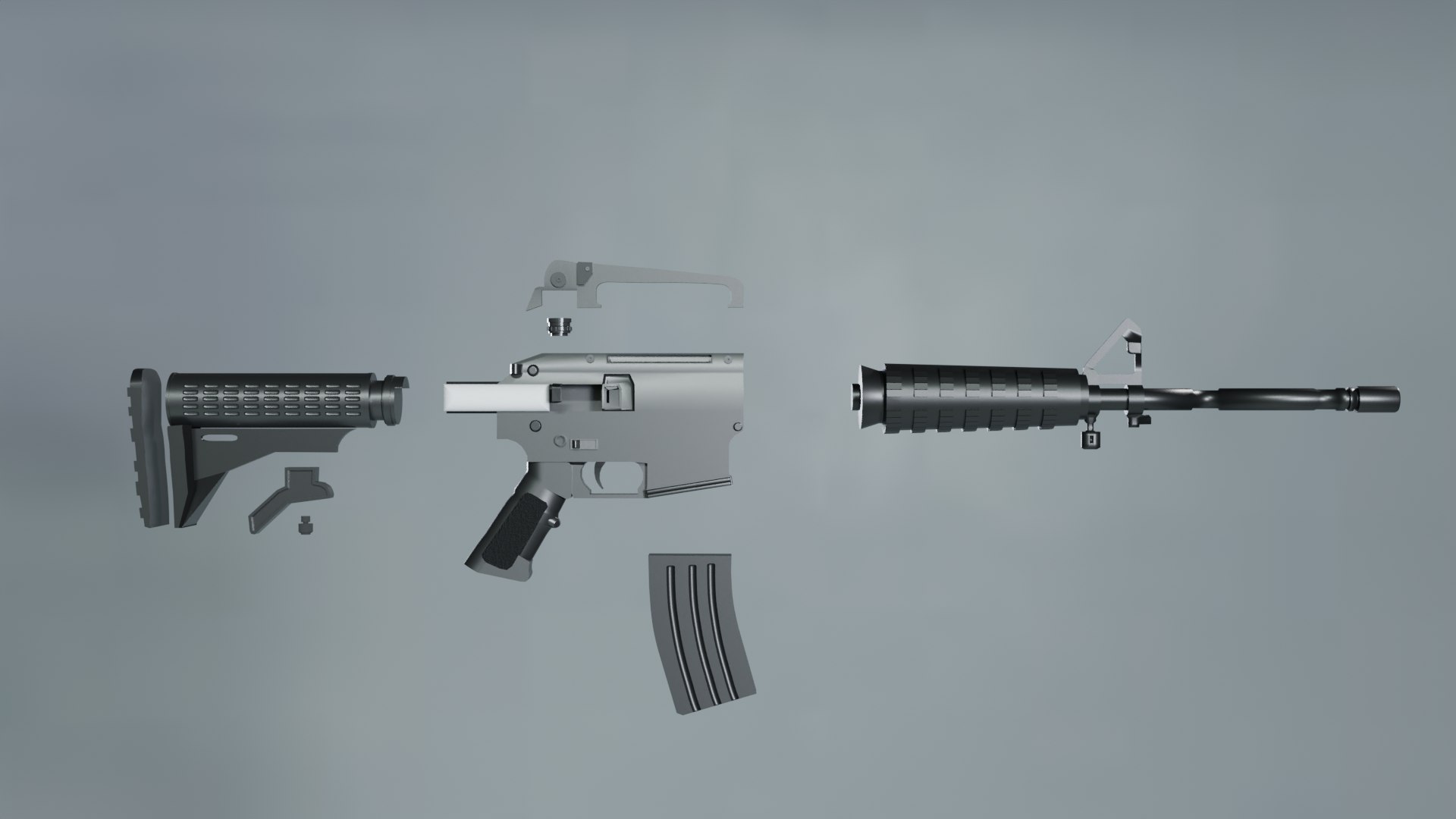 M16 Weapon 3D Model - TurboSquid 2248707