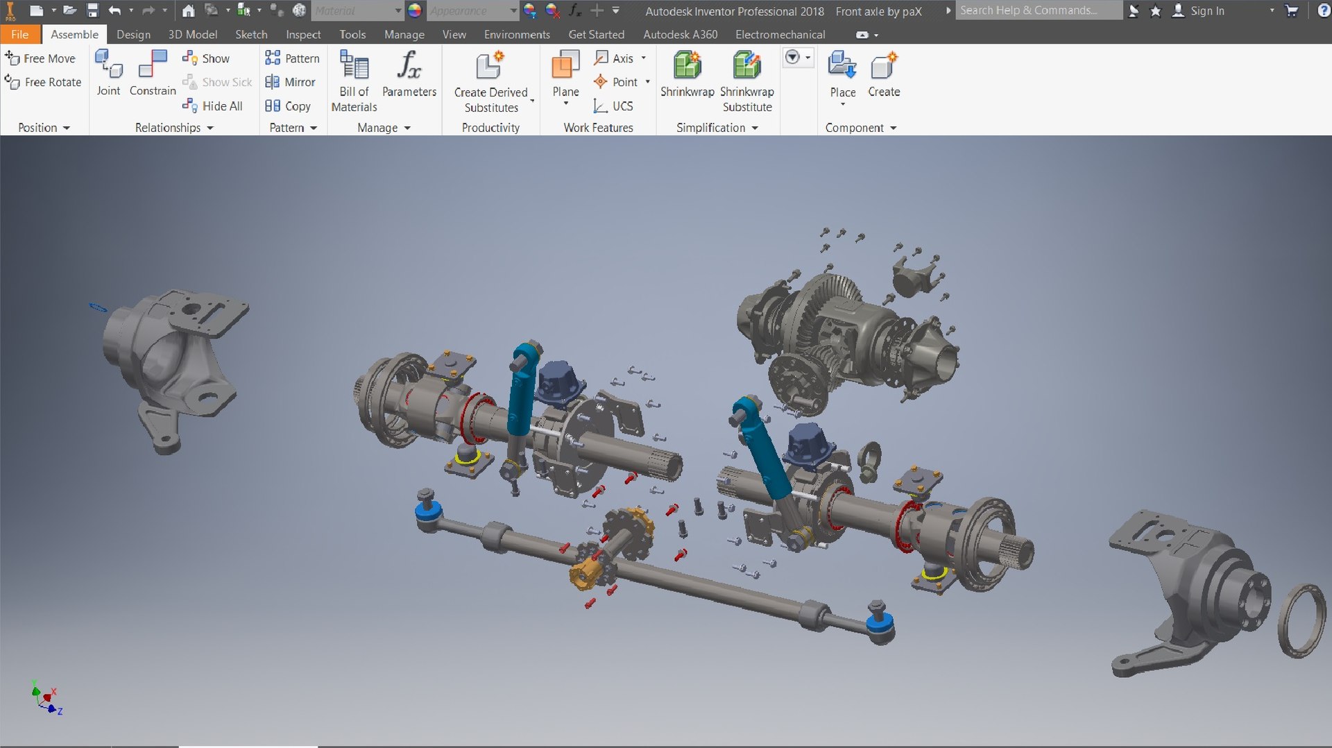 3D Tractor Front Axle Torque Drive - TurboSquid 2317591