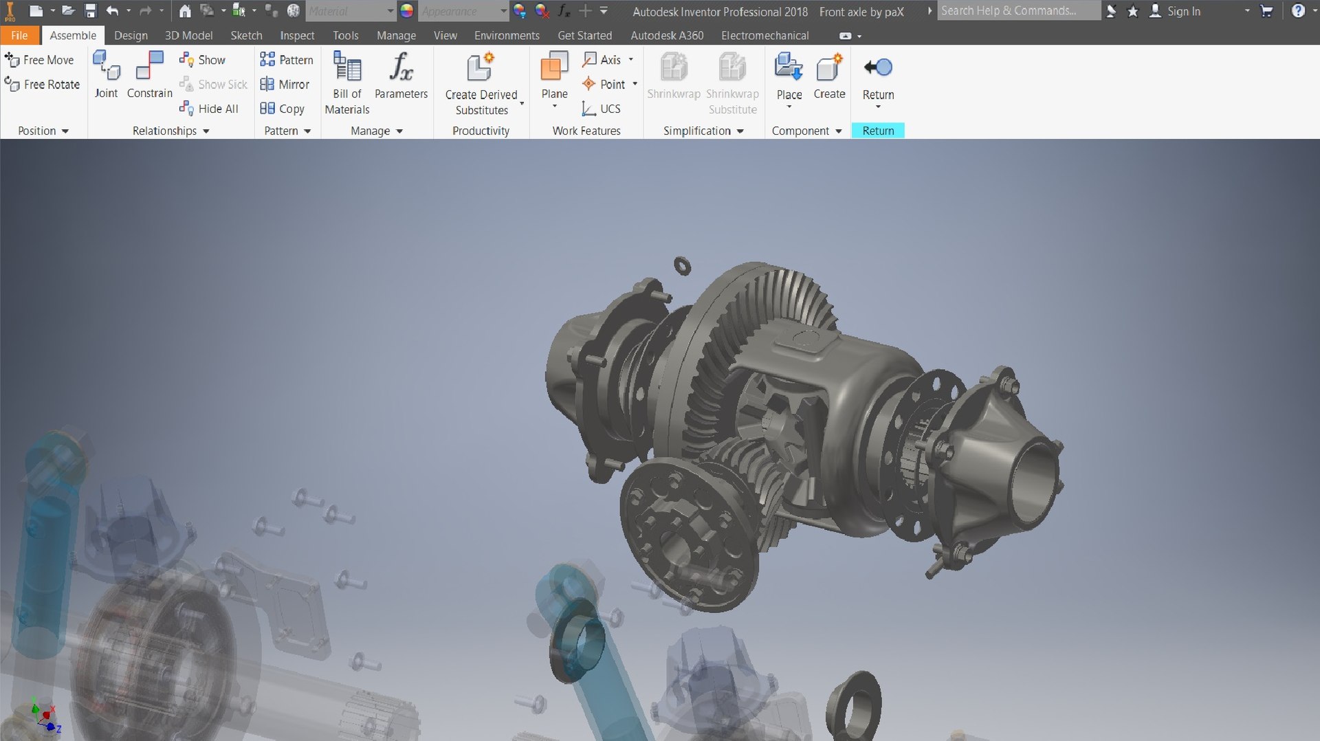 3D Tractor Front Axle Torque Drive - TurboSquid 2317591