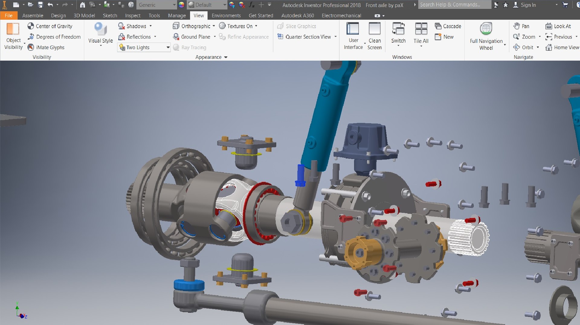3D Tractor Front Axle Torque Drive - TurboSquid 2317591