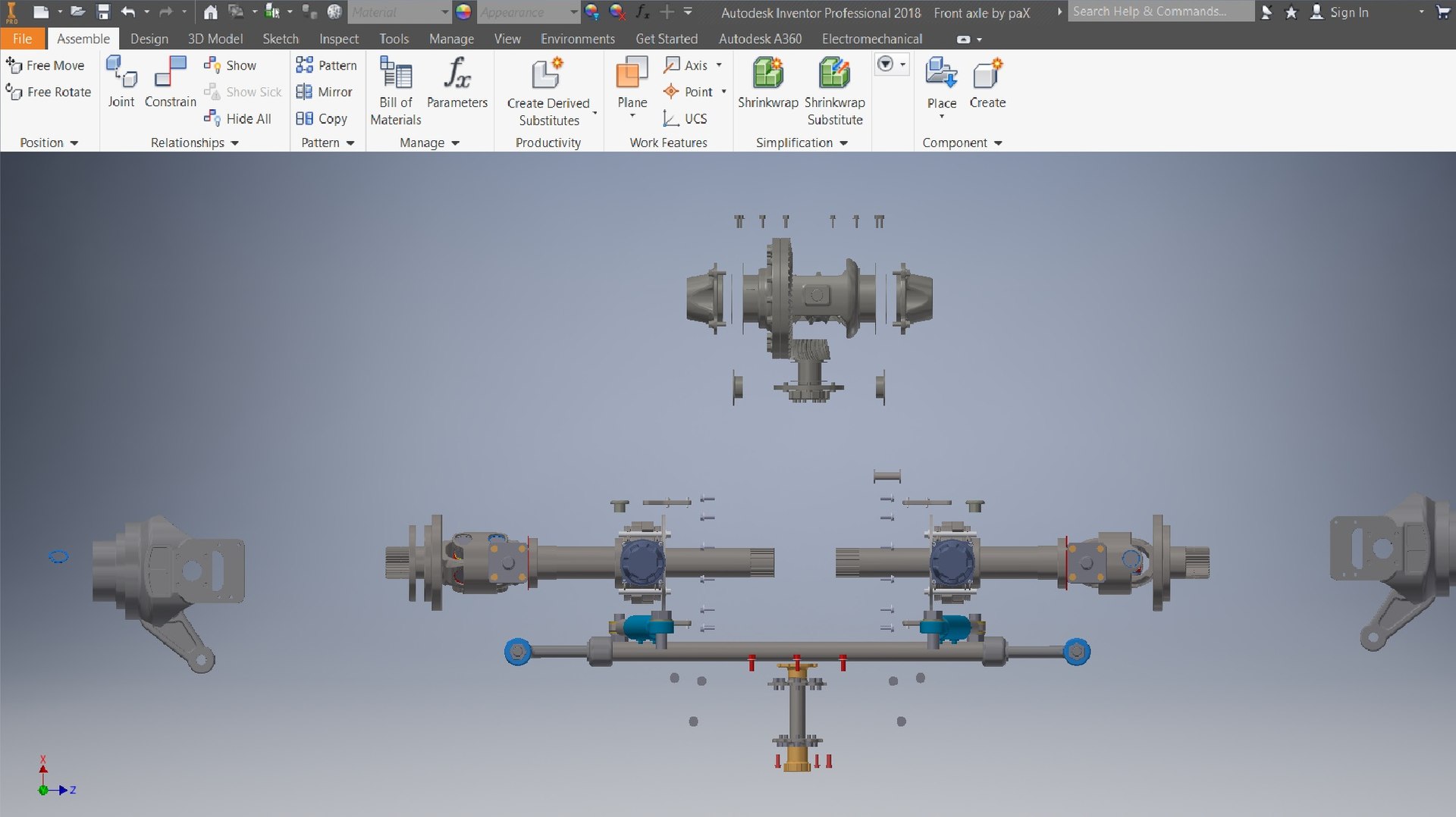 3D Tractor Front Axle Torque Drive - TurboSquid 2317591