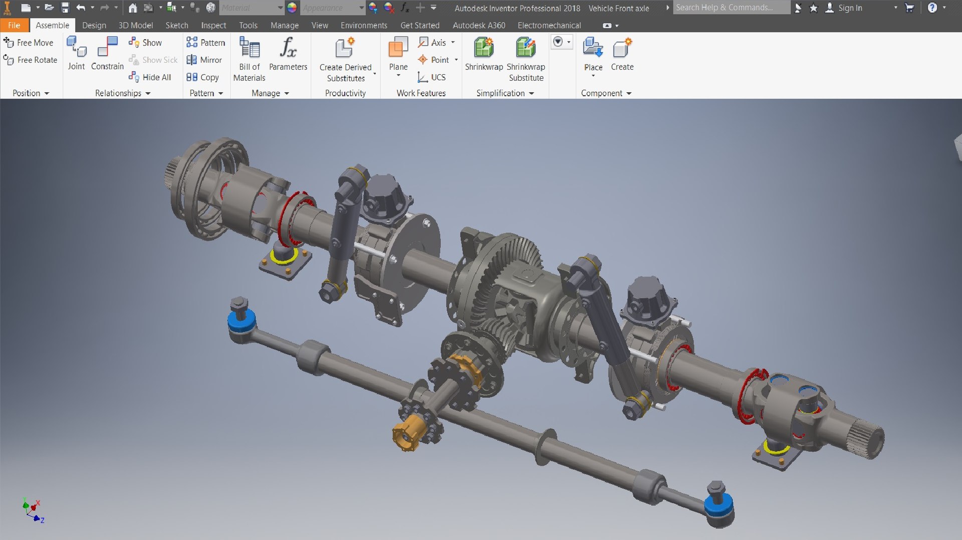 3D Tractor Front Axle Torque Drive - TurboSquid 2317591
