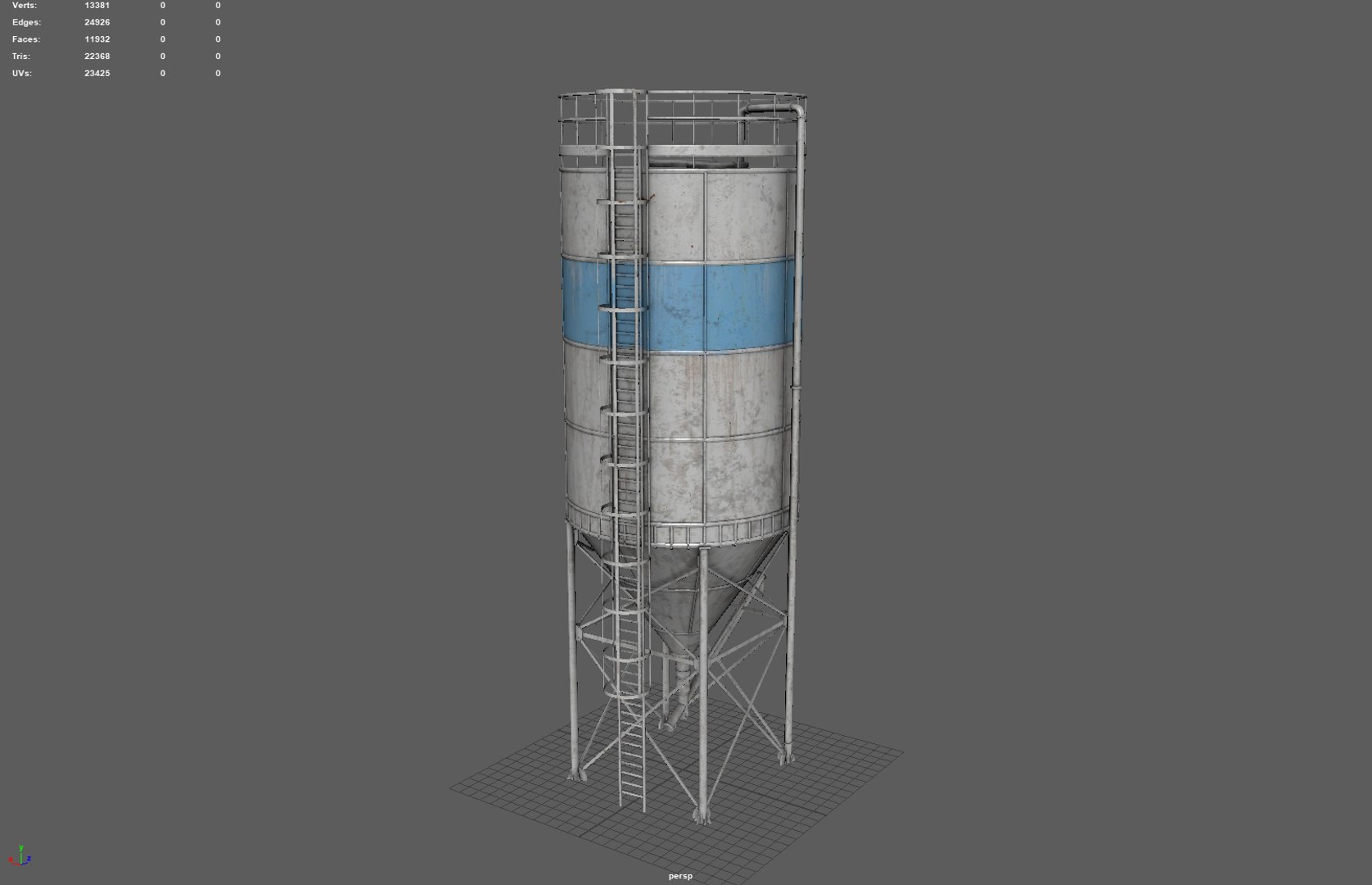 VERTICAL CEMENT SILO 3D - TurboSquid 1752241