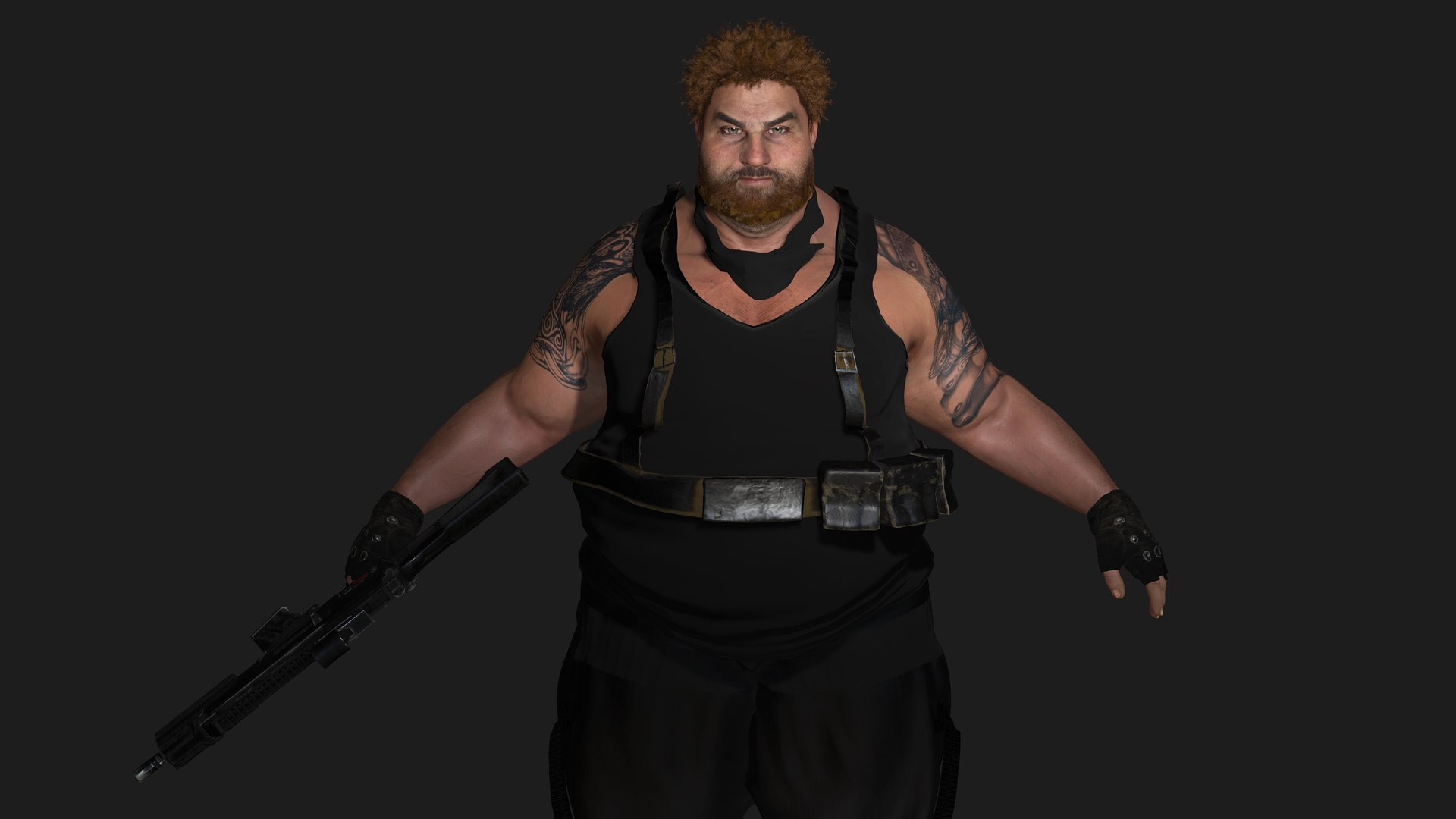 AAA 3D REALISTIC MAN CHARACTER - FAT SHOOTER ACTION HEROES GTA 3D ...