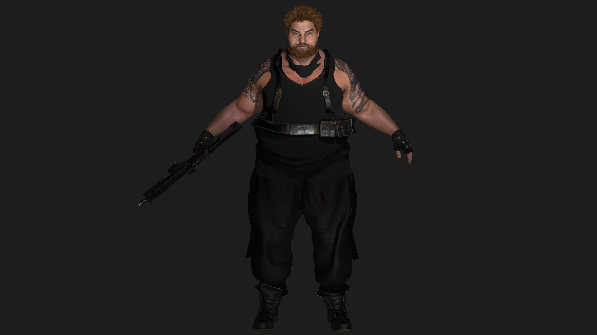 AAA 3D REALISTIC MAN CHARACTER - FAT SHOOTER ACTION HEROES GTA 3D ...