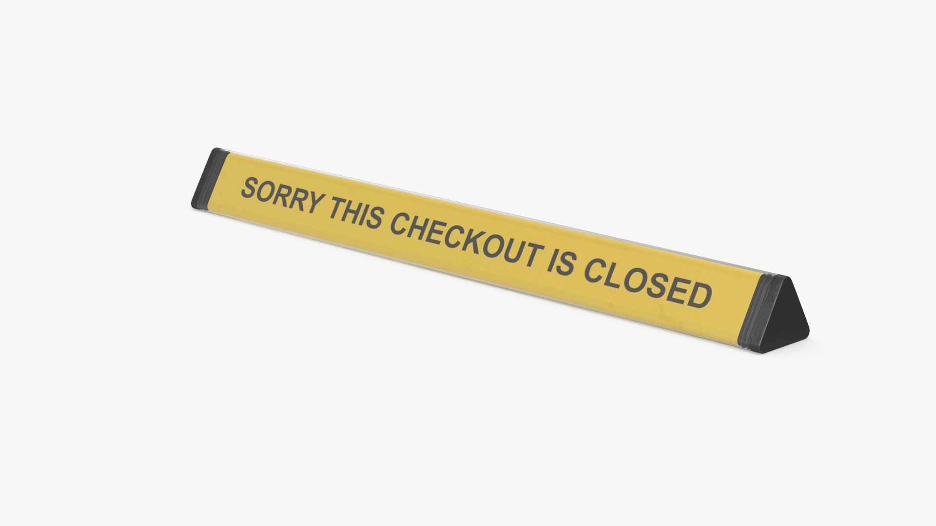 Triangular Checkout Divider Yellow 3D - TurboSquid 2221517