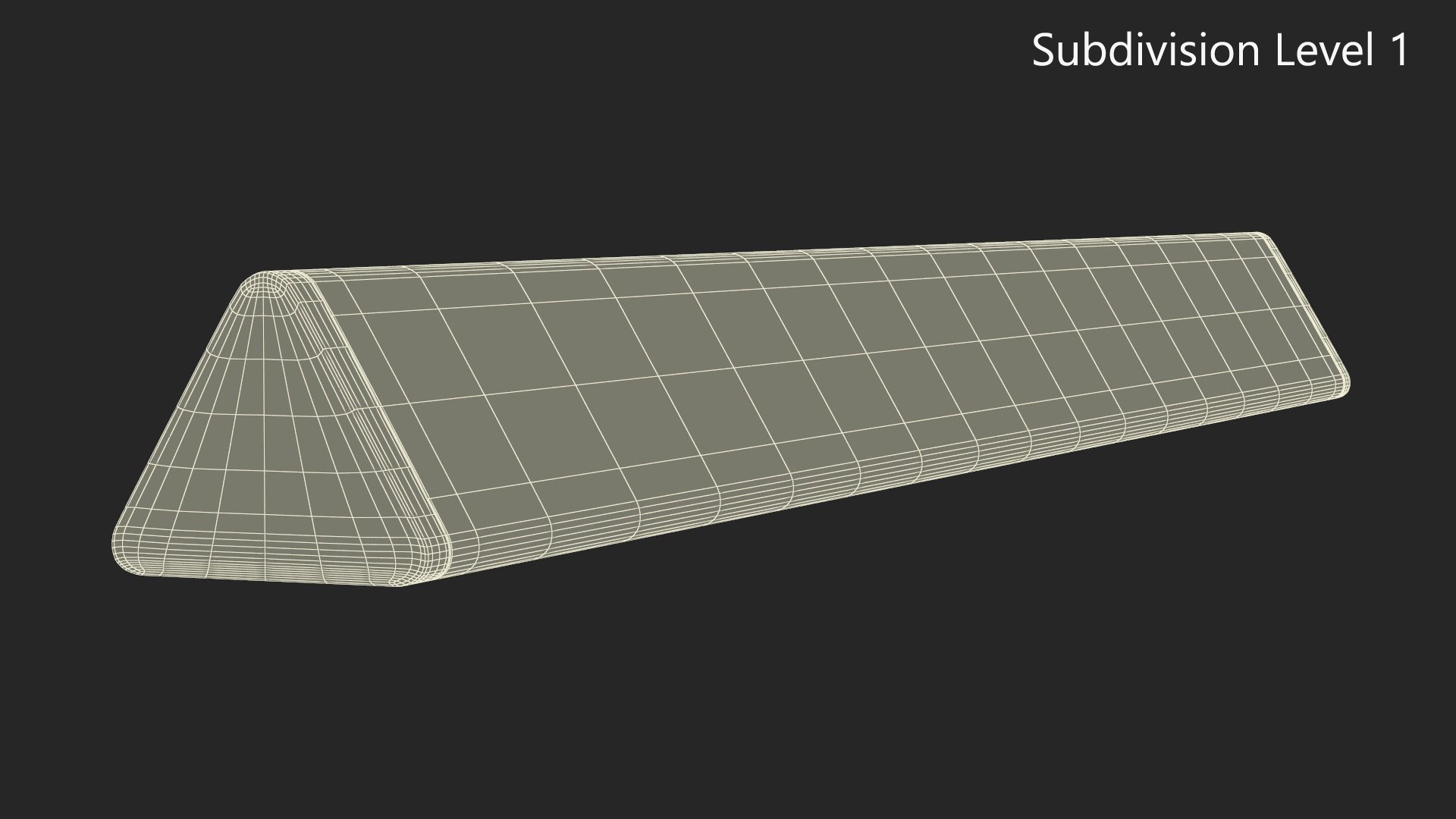 Triangular Checkout Divider Yellow 3D - TurboSquid 2221517