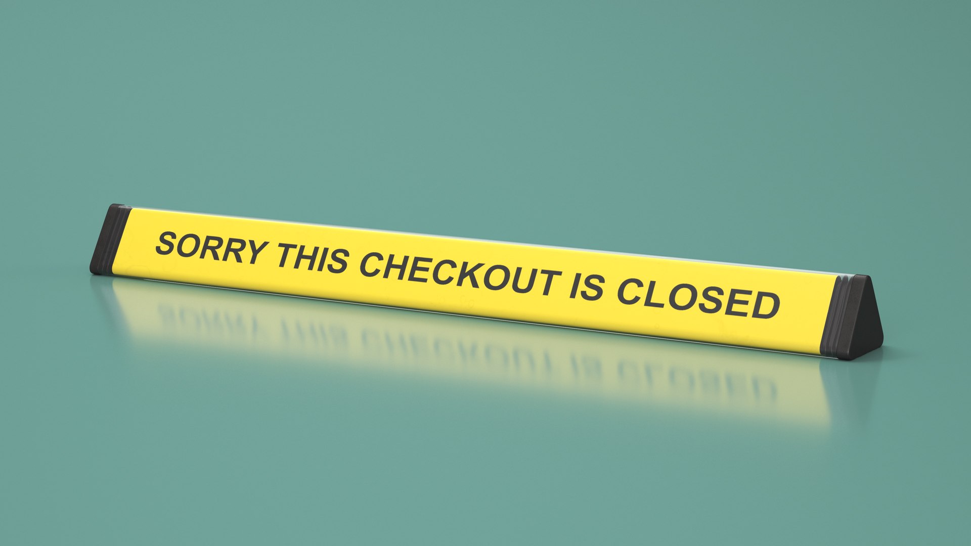Triangular Checkout Divider Yellow 3D - TurboSquid 2221517