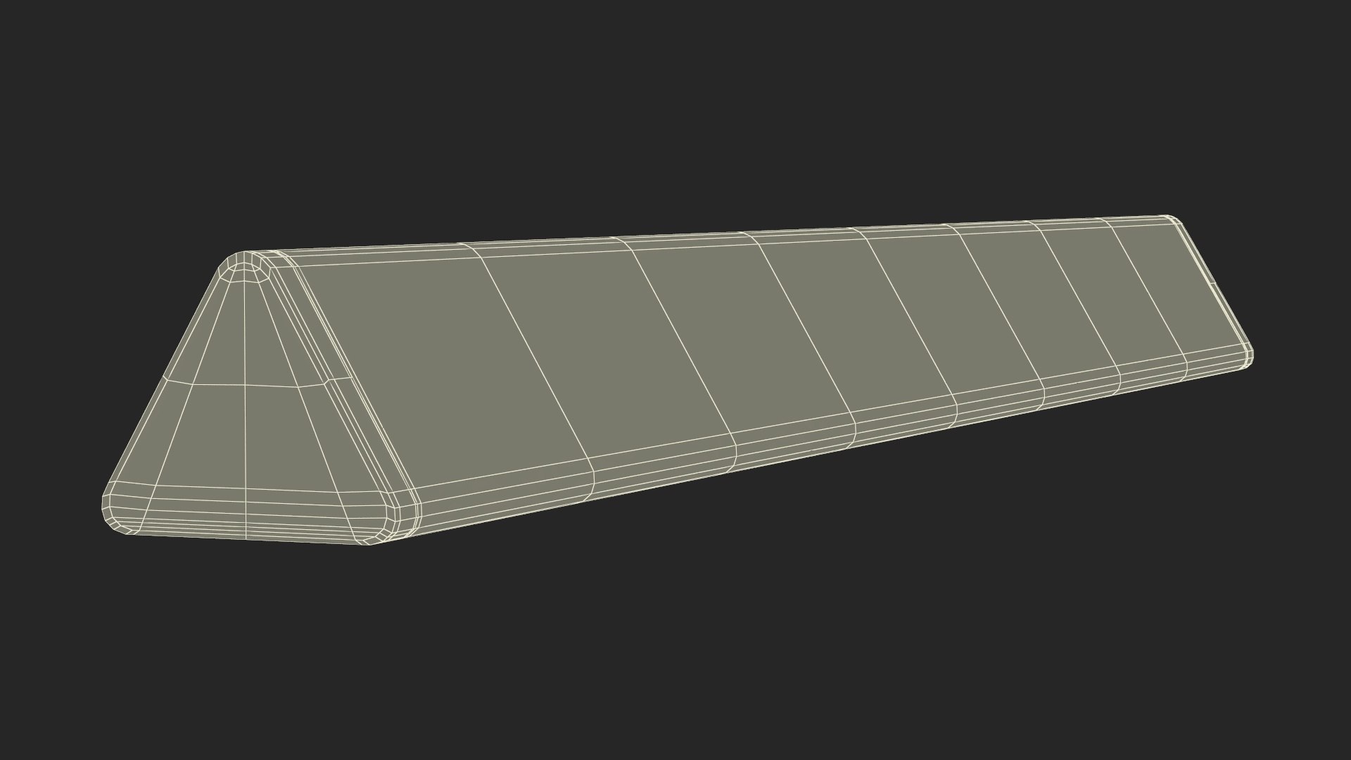 Triangular Checkout Divider Yellow 3D - TurboSquid 2221517