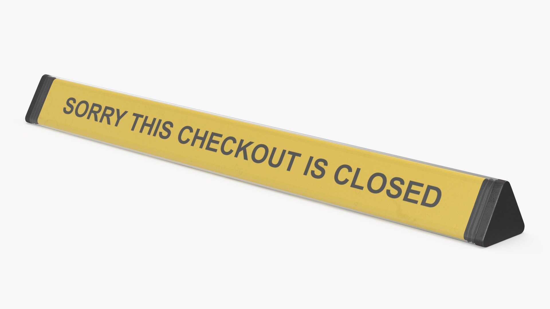 Triangular Checkout Divider Yellow 3D - TurboSquid 2221517