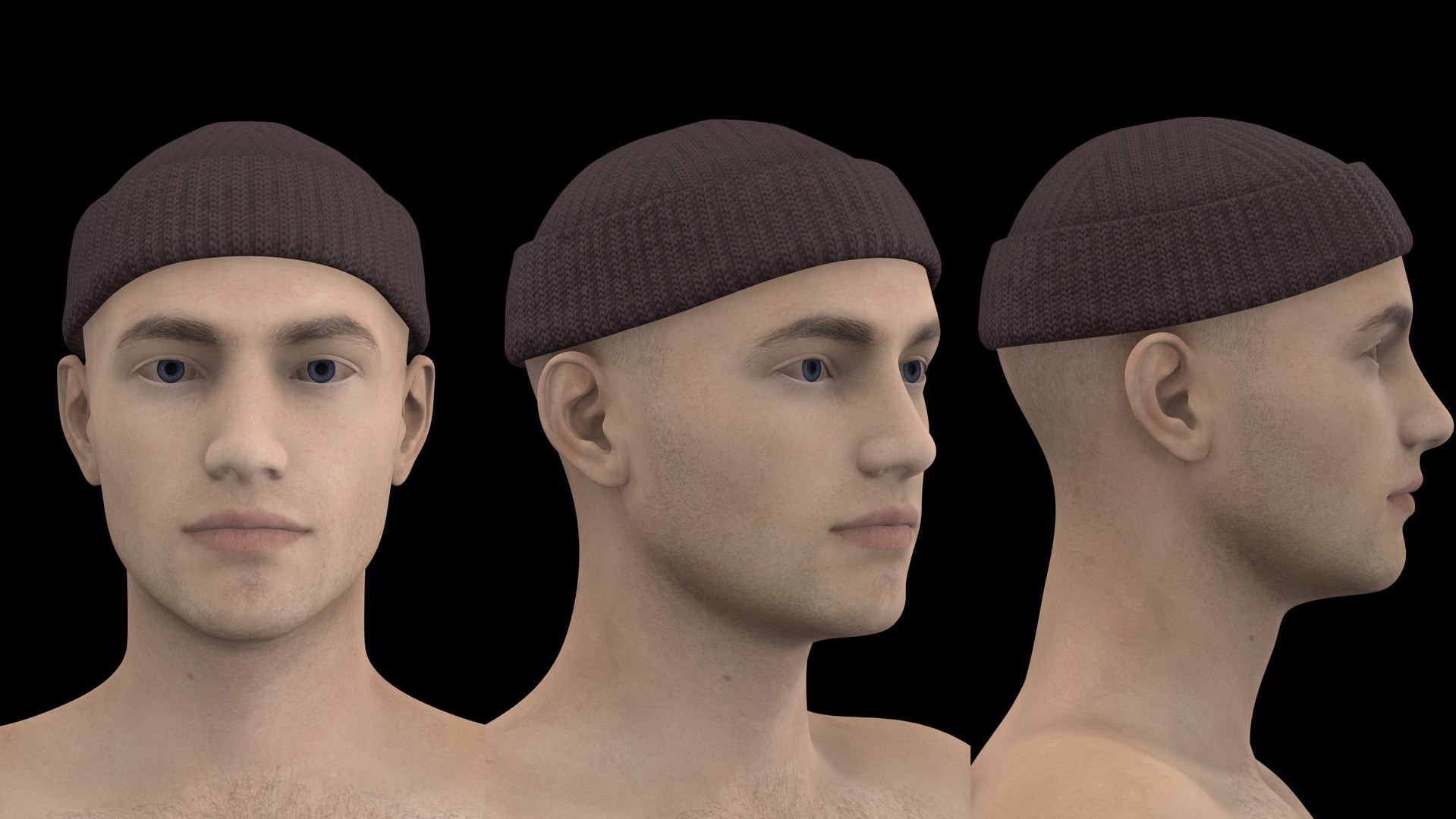 BASIC SHORT BEANIE Genesis 8 Male Zpac Obj Fbx Highpoly 3D - TurboSquid ...