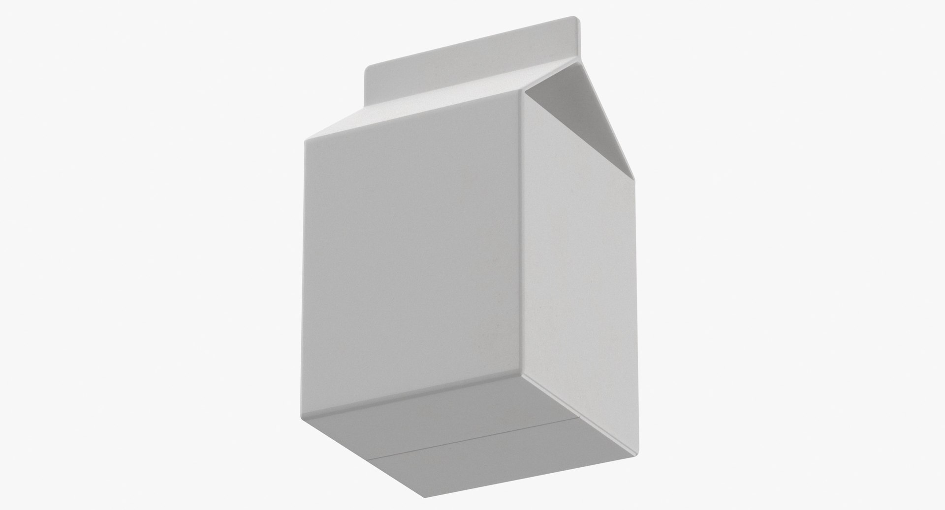 3D Milk Carton Type 01 Small Blank Blue Green And Red Label Model ...