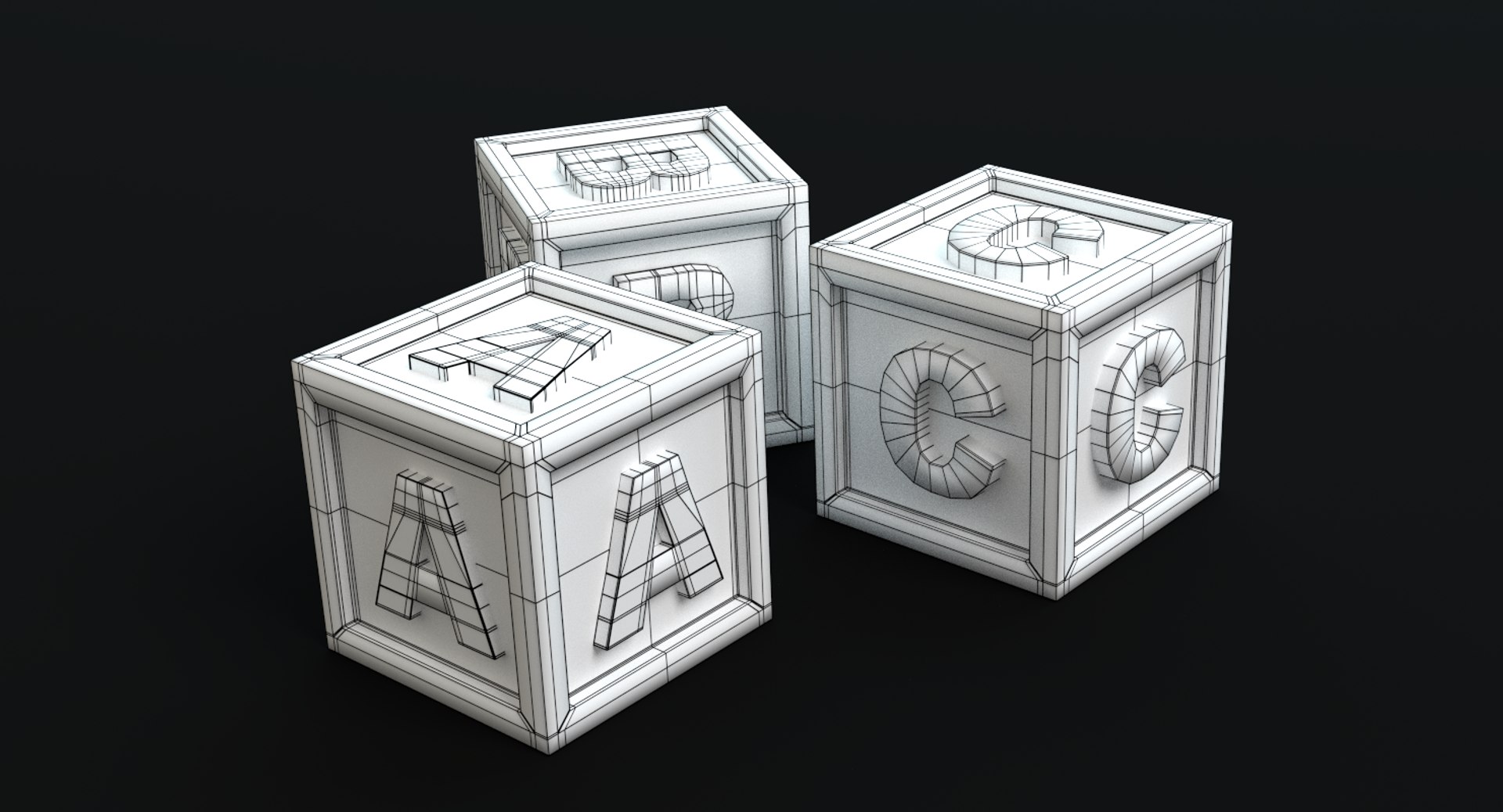 Maya Toy Building Blocks