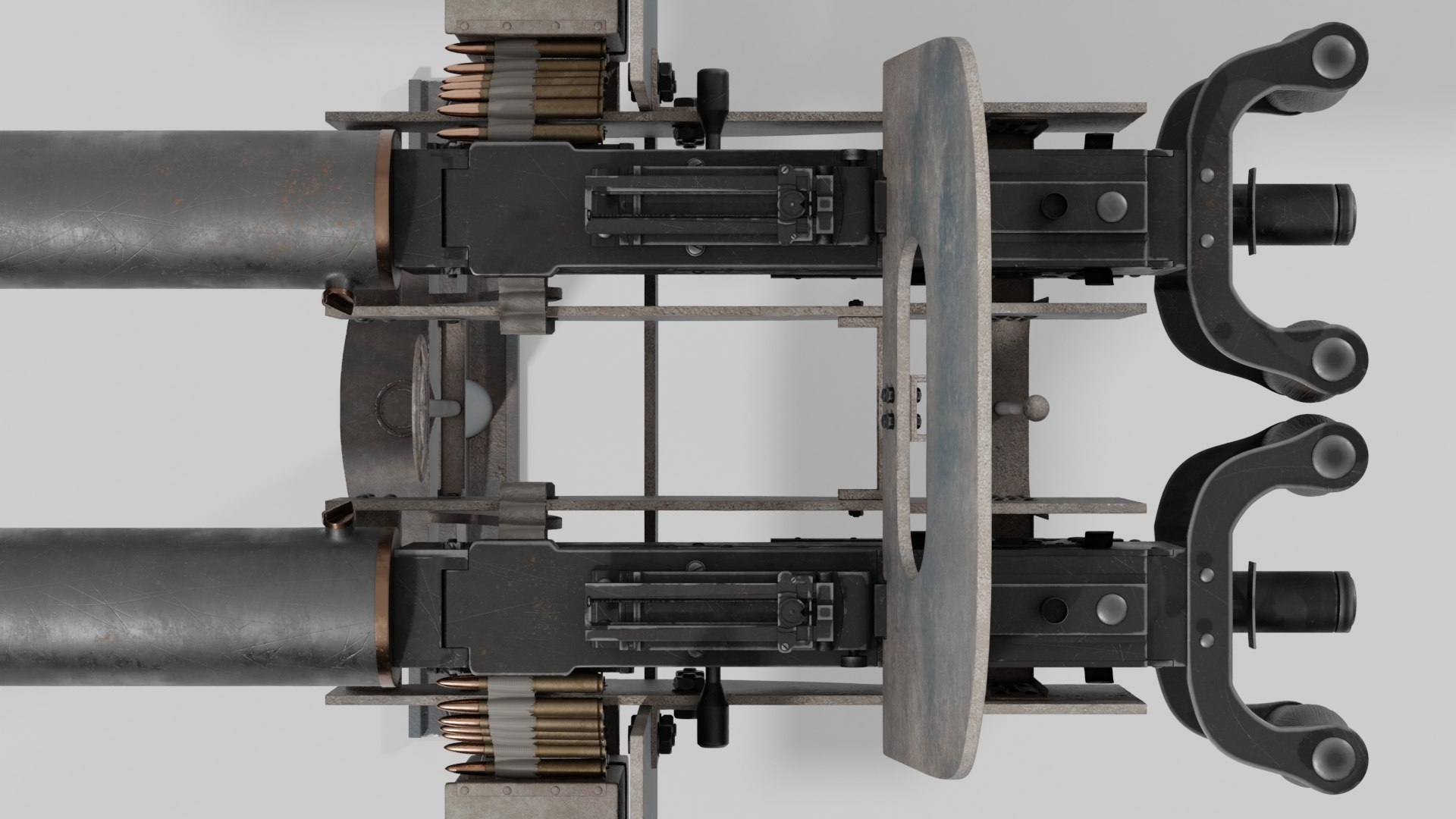 Double Brouwning M1917 3D Model - TurboSquid 1785406
