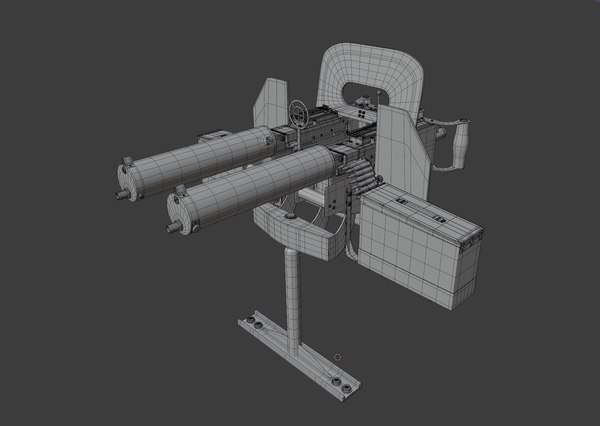 Double Brouwning M1917 3D model - TurboSquid 1785406