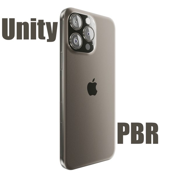 iPhone 15 Pro Max Unity PBR 资源3D模型 - TurboSquid 2132173