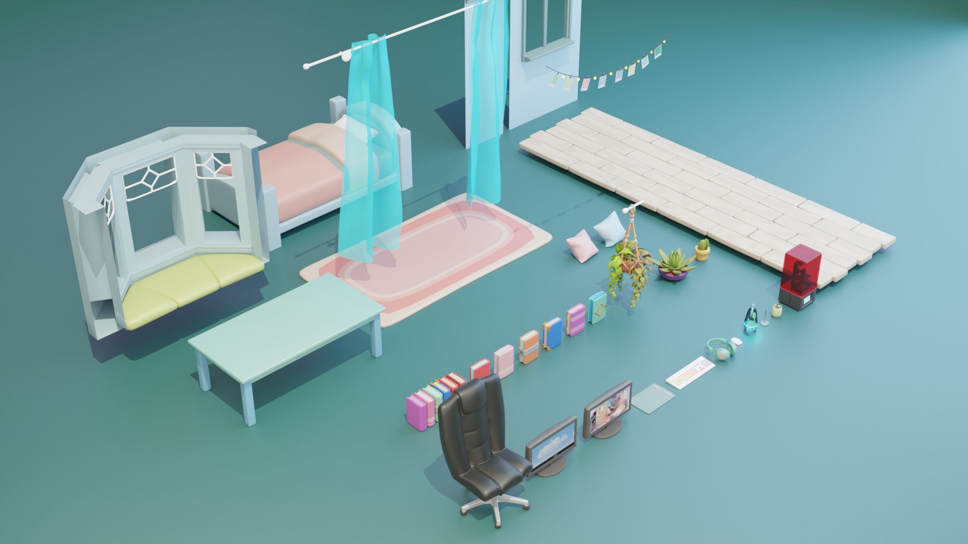 Cozy Room 3D Asset Pack 3D - TurboSquid 2209757