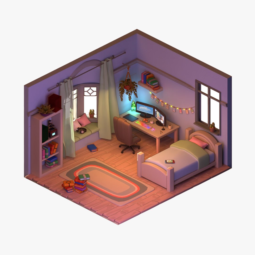 Cozy Room 3D Asset Pack 3D - TurboSquid 2209757