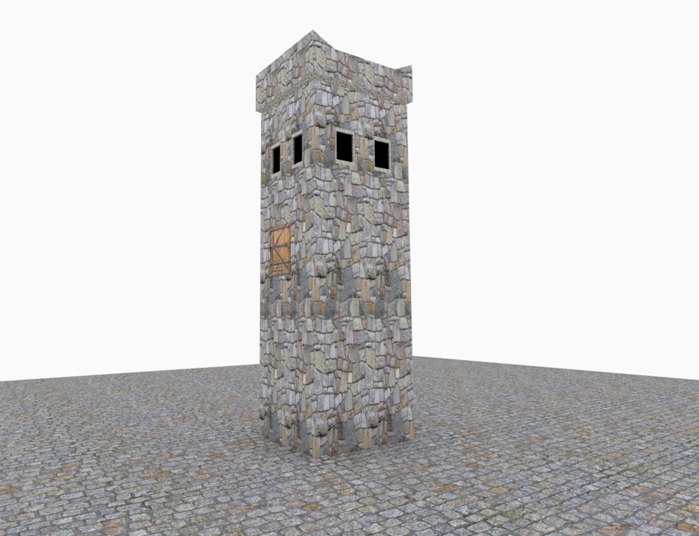 3D Medieval Tower Model - TurboSquid 1363254