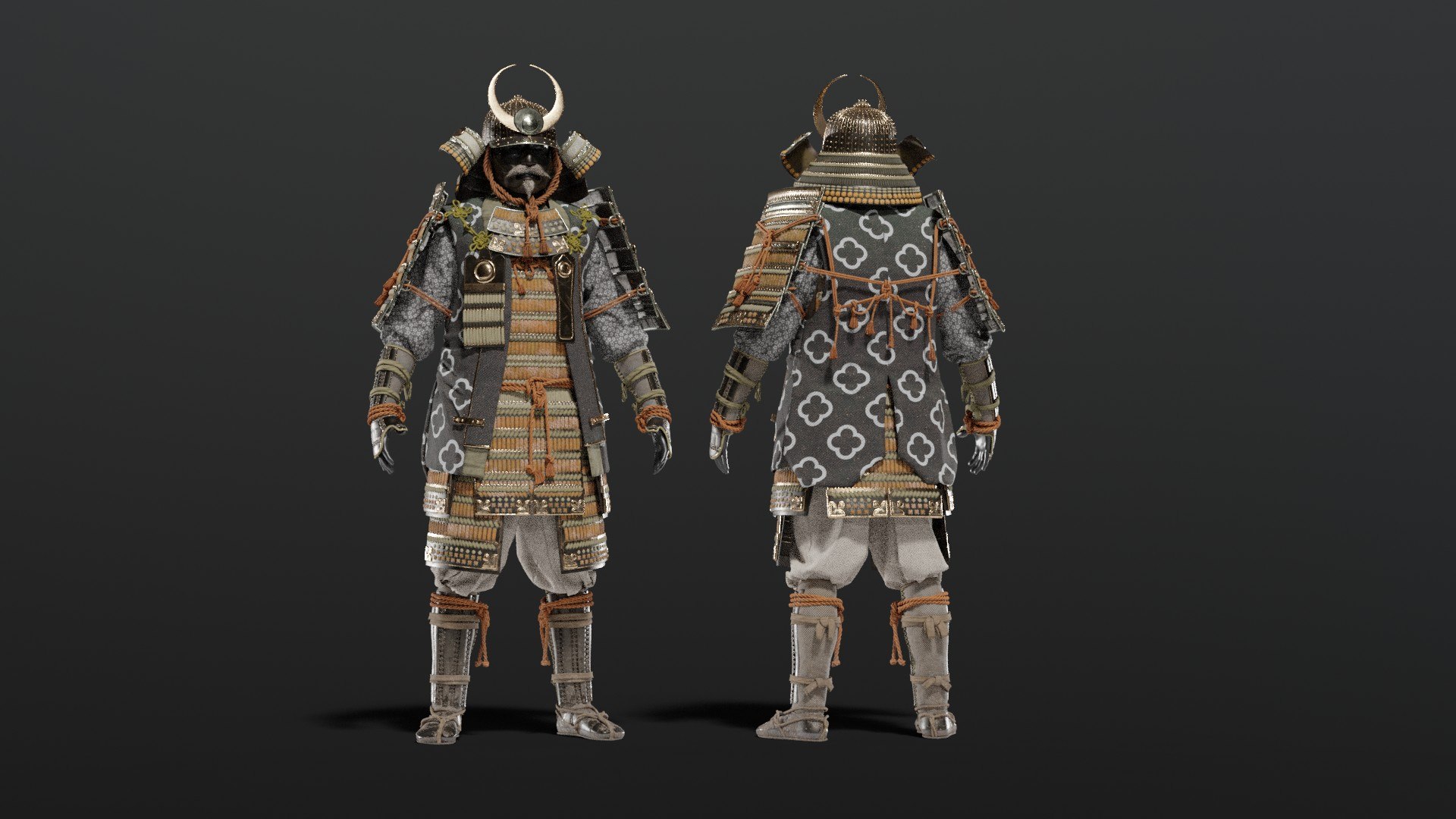 MEDIEVAL Japanese Samurai Rigged 3D Model - TurboSquid 1980270