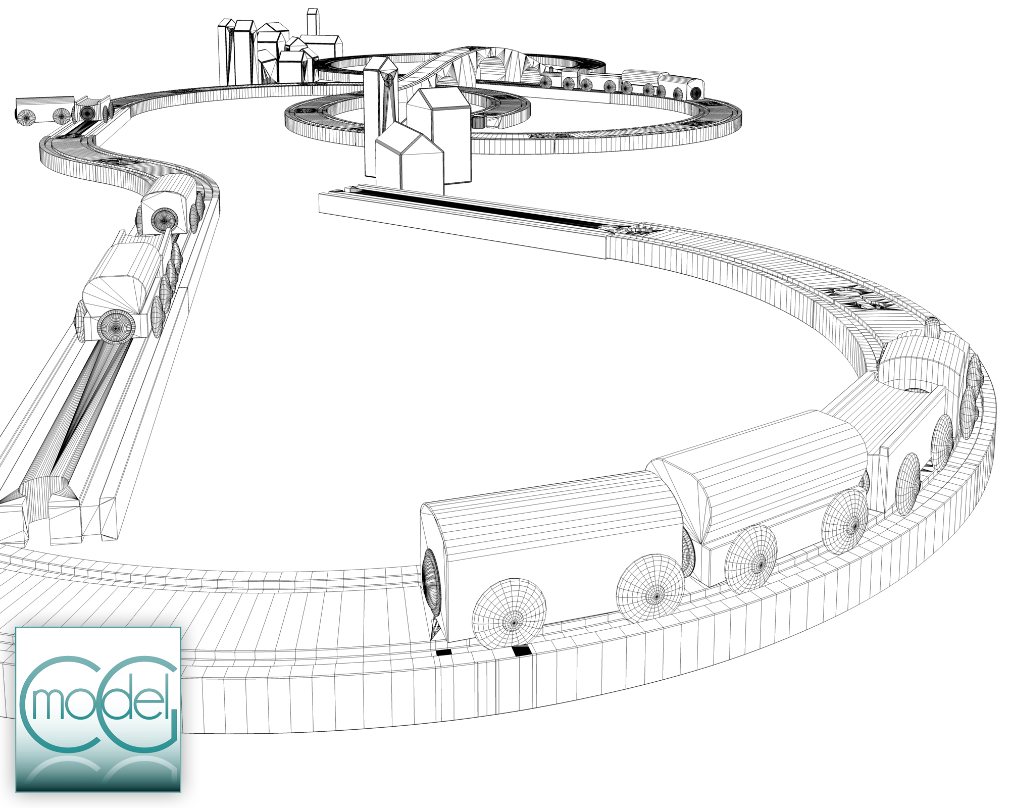 3d model train ikea