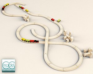 3d train ikea model