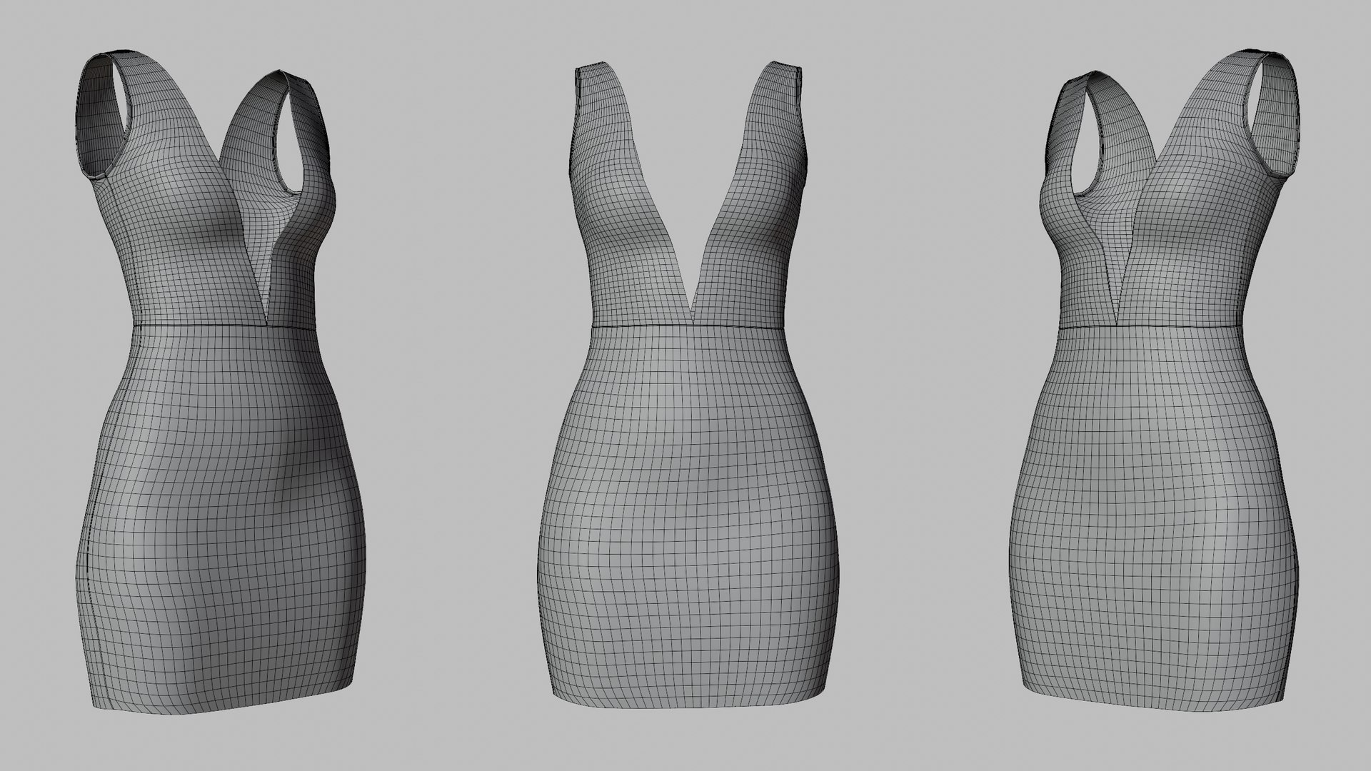 Dress 34 Neon Circuit Blocks 3D Model - TurboSquid 2502205