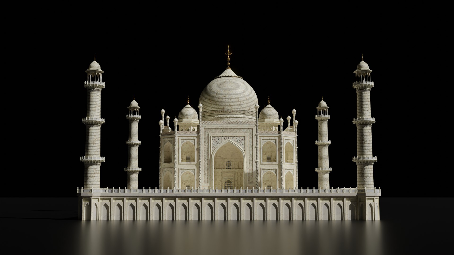 Taj Mahal 3D - TurboSquid 2066584