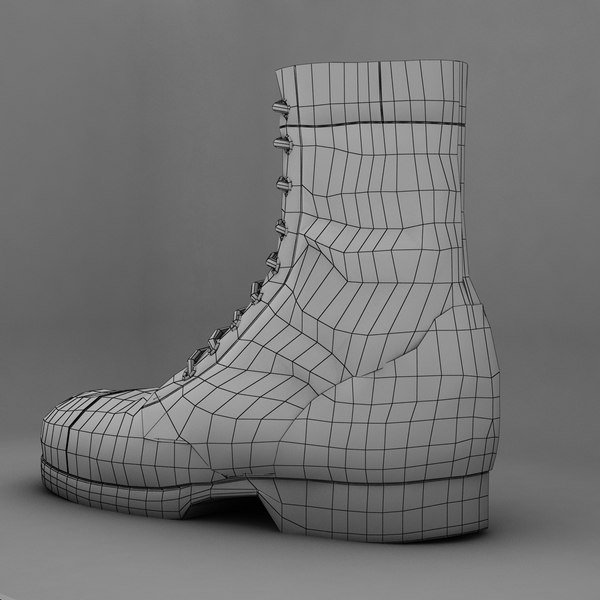 3d realistic boot model