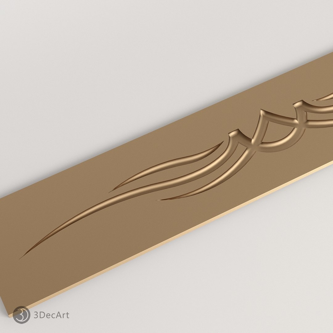 3d Carved Scroll Cnc Model