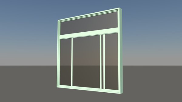 3d house window model