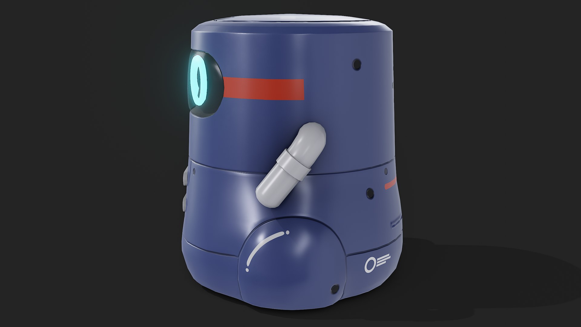 3D Blue Modern Smart Robot Toy - TurboSquid 2122939