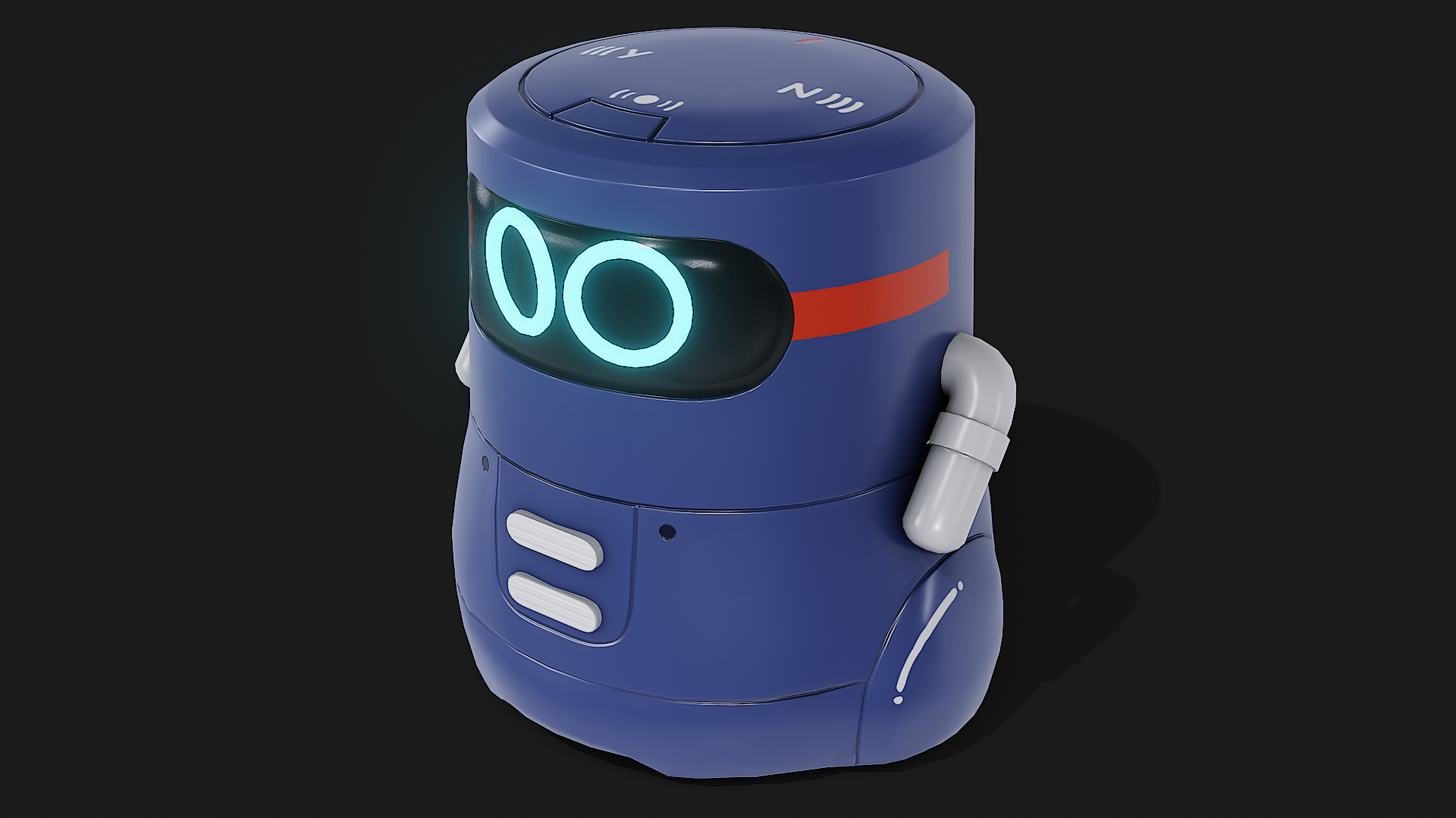 3D Blue Modern Smart Robot Toy - TurboSquid 2122939