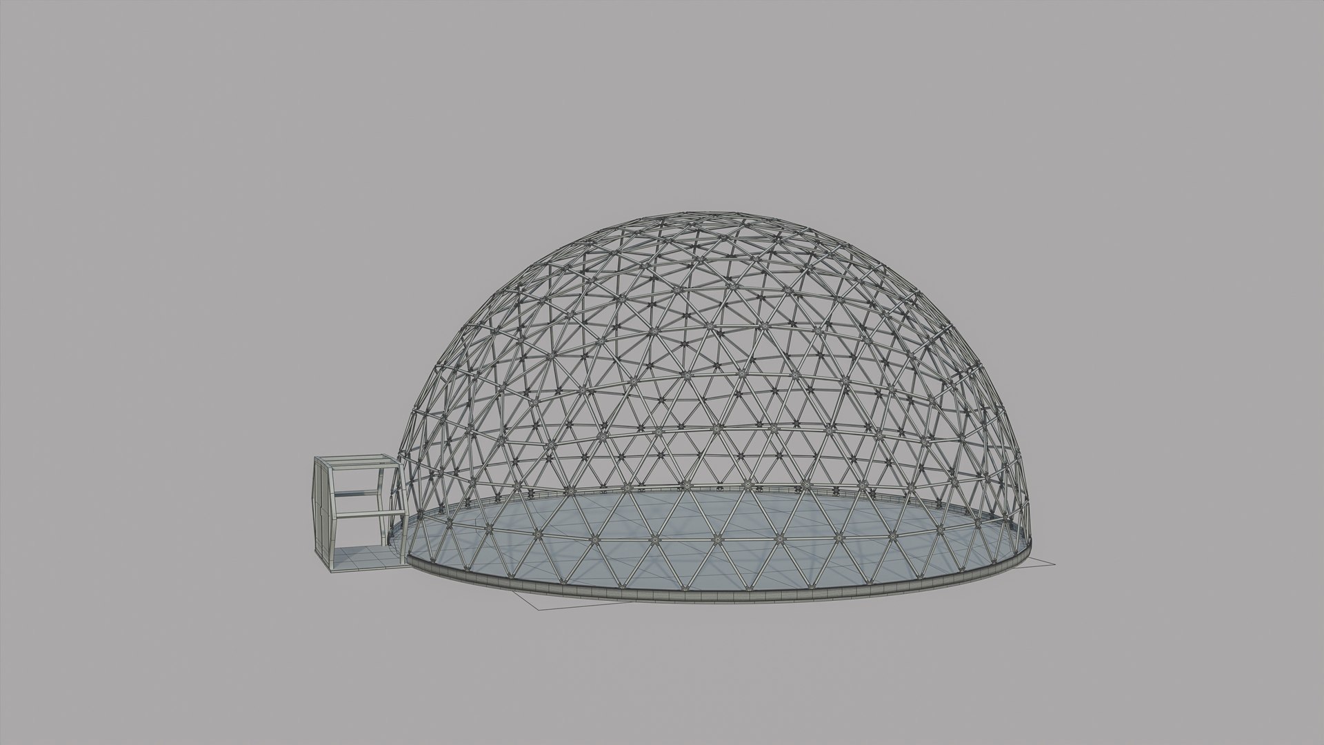 3D Geodesic Big Dome - TurboSquid 2258896