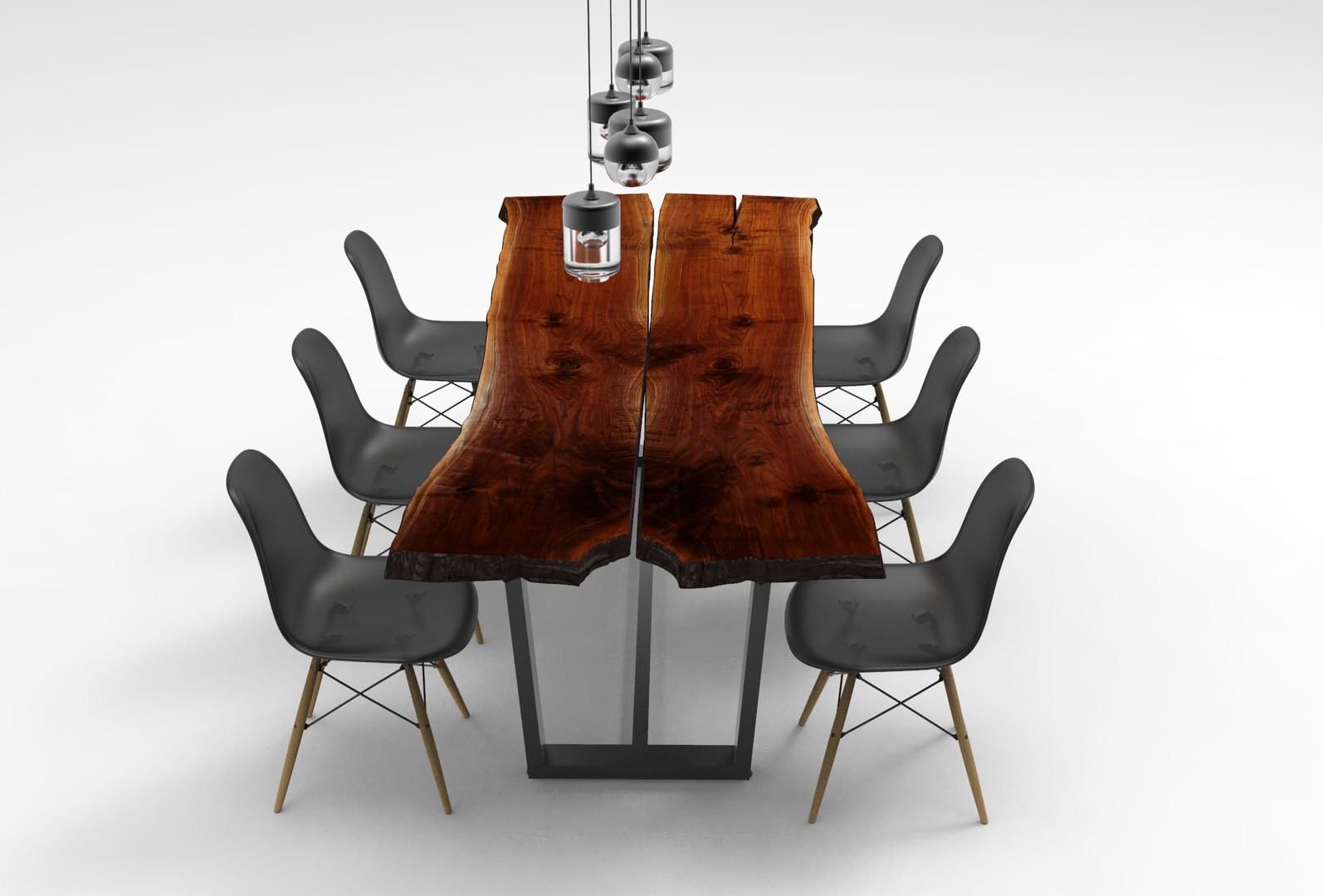 3D Model Rustic Wooden Table - TurboSquid 1589865