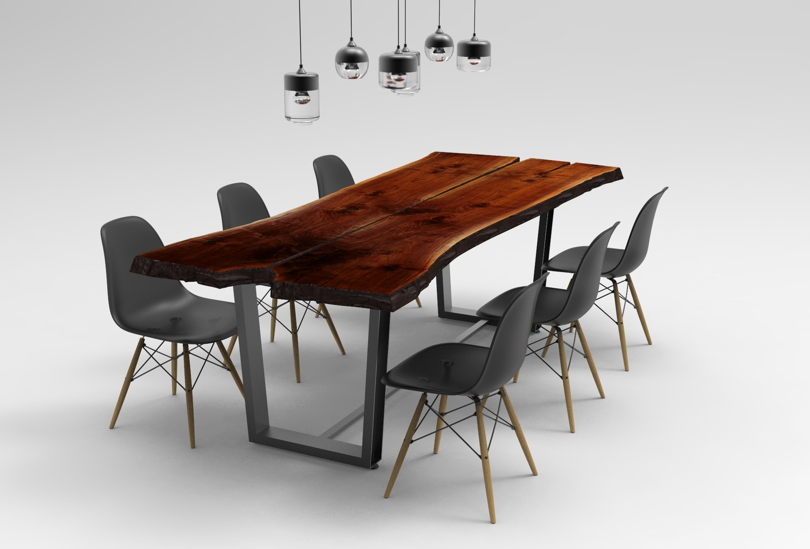 3D Model Rustic Wooden Table - TurboSquid 1589865
