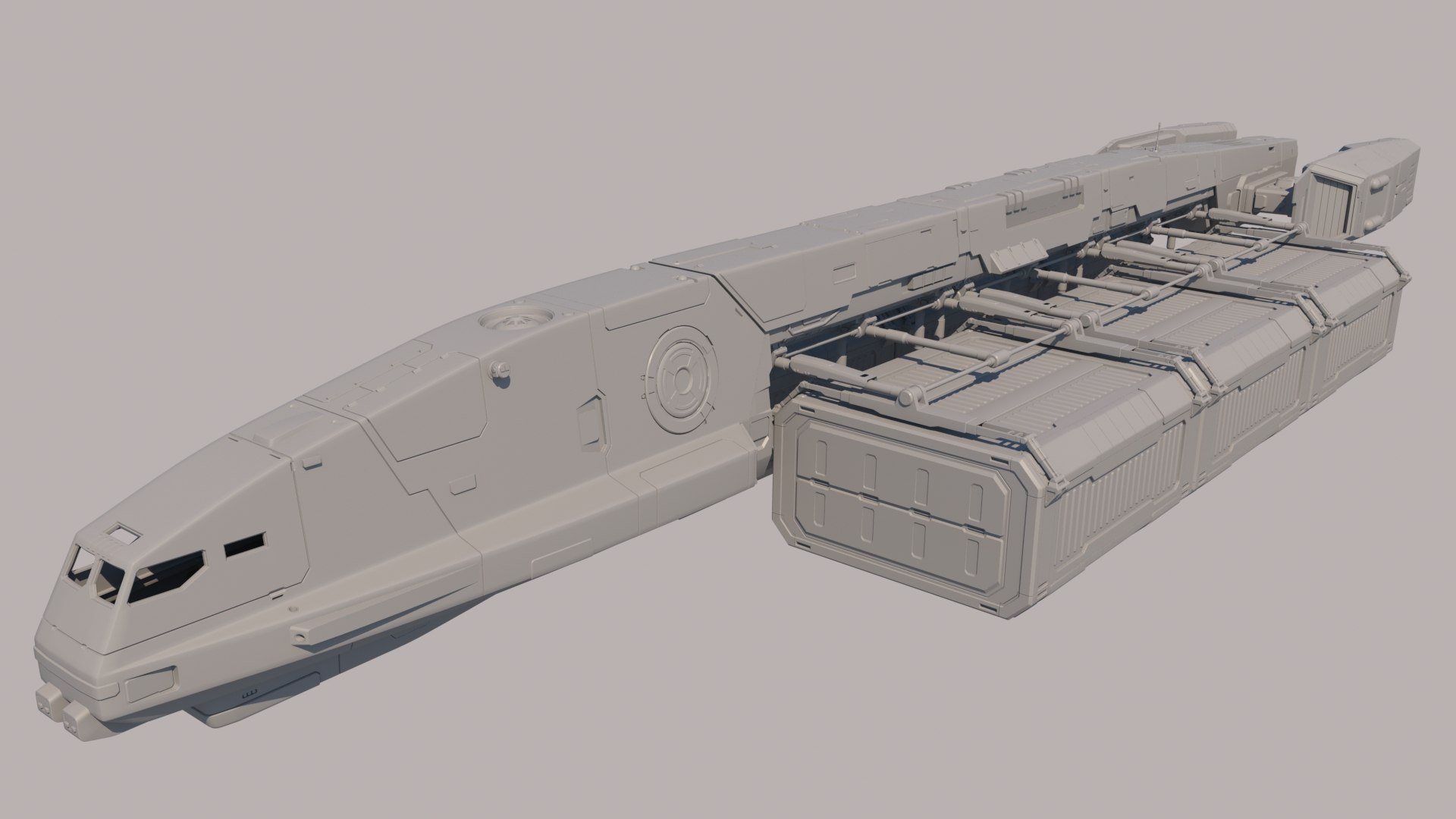 Sci Fi Transport Ship 3D - TurboSquid 1841993