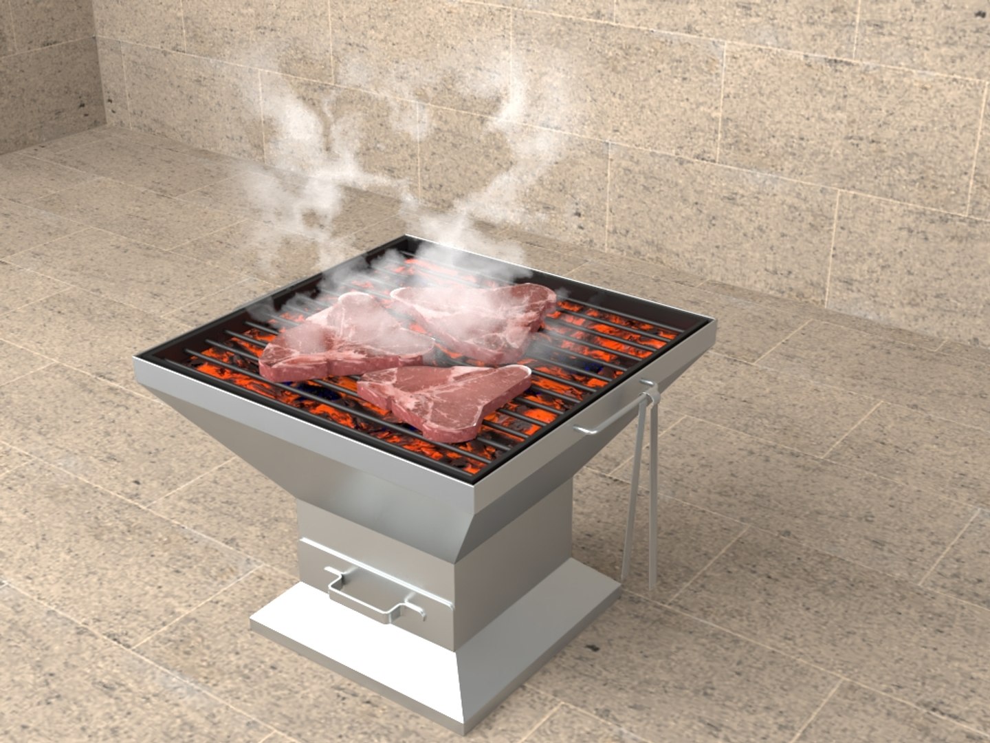 Barbecue Grill 3D Model - TurboSquid 1338192