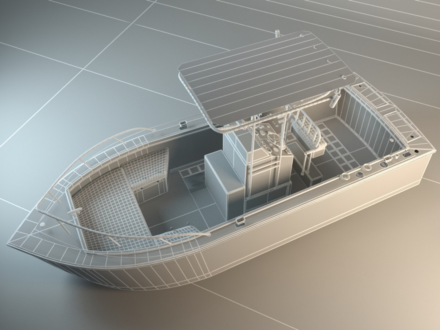 3d Boat Model