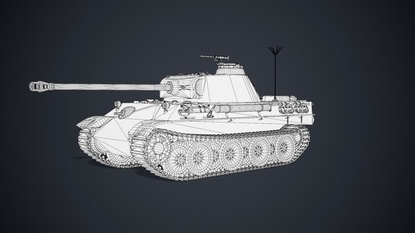 3D model panther gameready pzv tank - TurboSquid 1625740