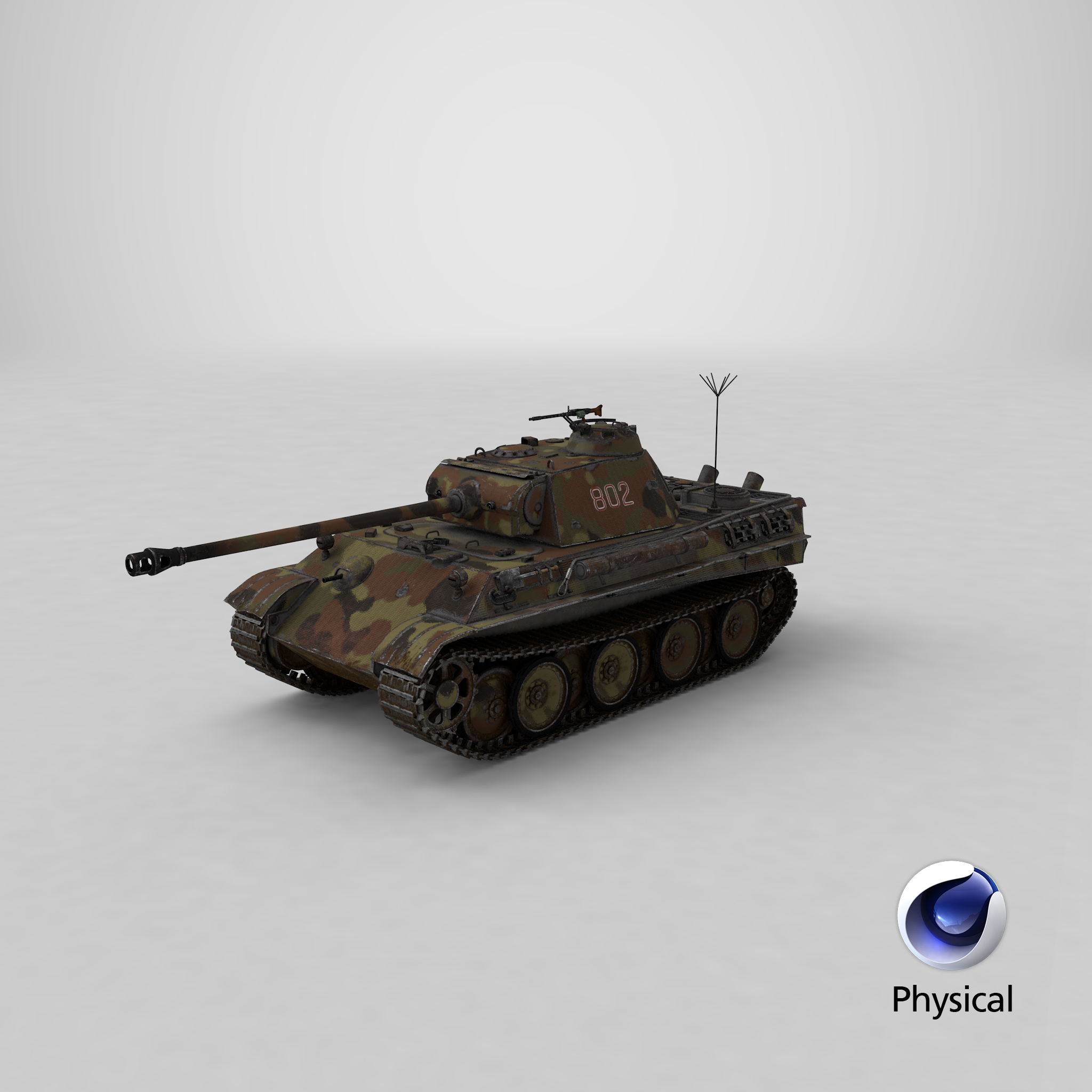 3D model panther gameready pzv tank - TurboSquid 1625740