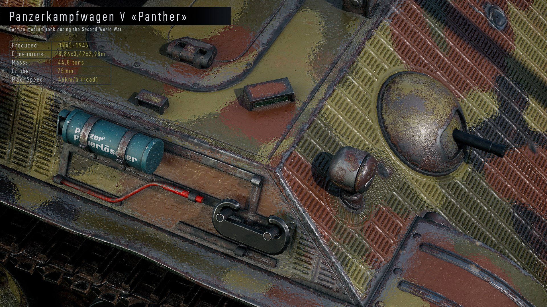 3D Model Panther Gameready Pzv Tank - TurboSquid 1625740