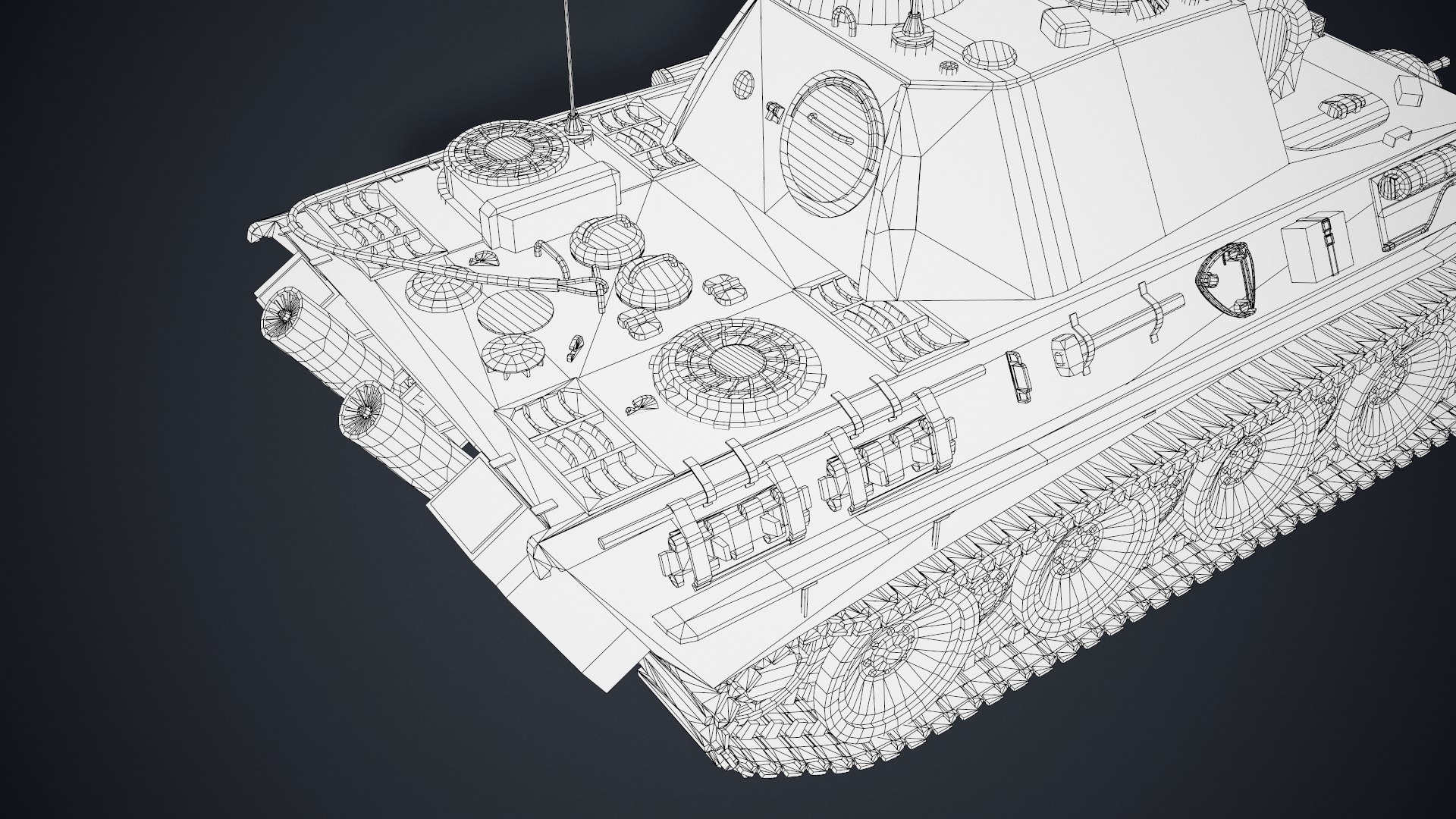 3D model panther gameready pzv tank - TurboSquid 1625740