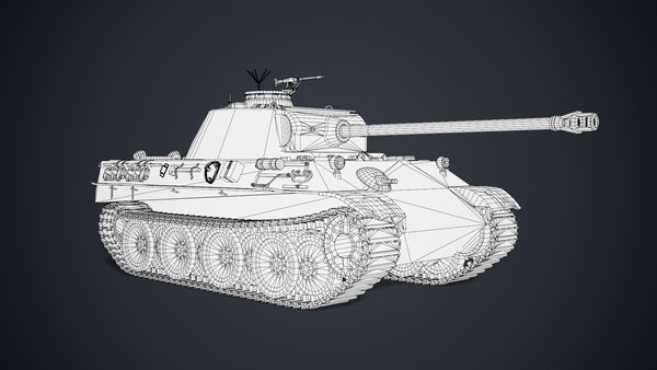 3D model panther gameready pzv tank - TurboSquid 1625740
